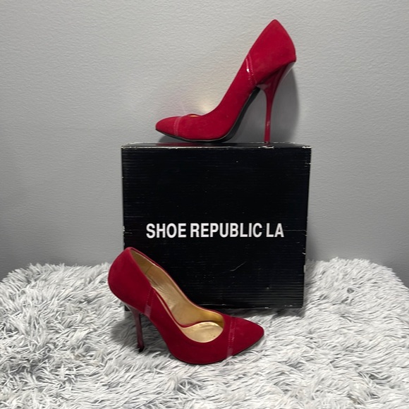 Shoe Republic LA | Shoes | Vintage Shoe Republic La Red High Heels Size ...